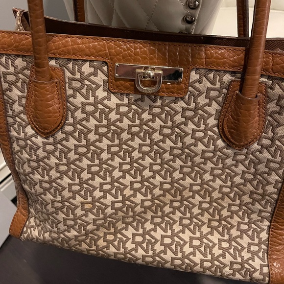 Dkny | Bags | Dkny Brown Logo Bag With 2 Straps | Poshmark